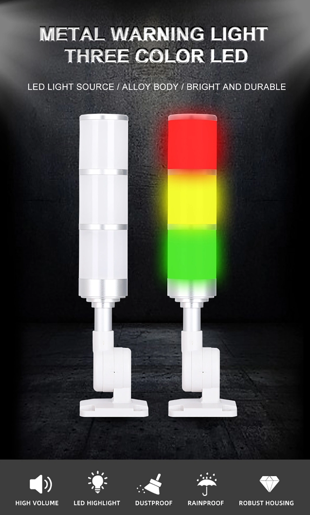 Equipment Warning Light Column Signal Tower Beacon/LED Signal Tower ...