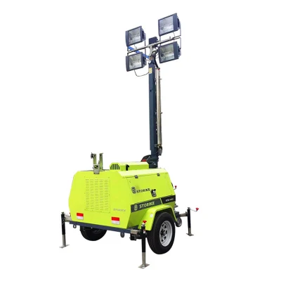 Construction Diesel Portable Manual Light Towers/Lighting Towers ...