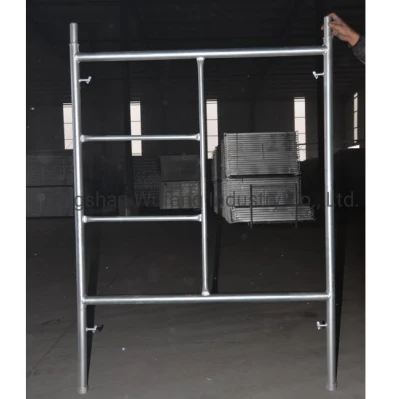 Pre Galvanized Steel Tubular Frame Scaffold Main Frame Scaffolding ...